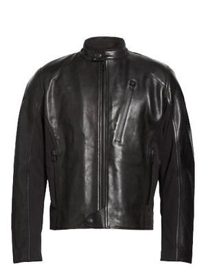 Belstaff Cow Leather Biker Jacket - Black