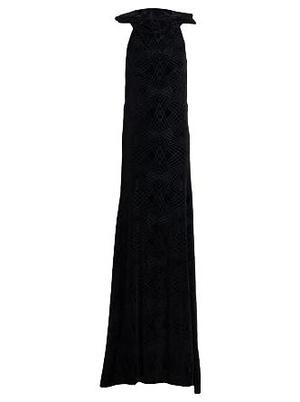 Pinko Velvet Maxi Gown - Black