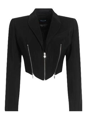 MUGLER Jacket Size Viscose, Virgin Wool - Black