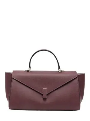 VALEXTRA Iside Editor Leather Tote Bag - Brown