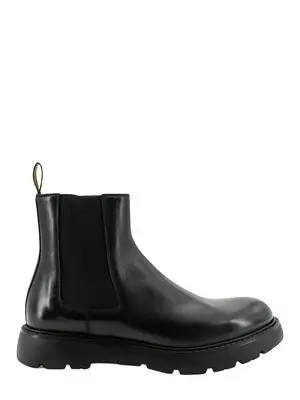 DOUCAL'S Leather Chelsea Boots - Black