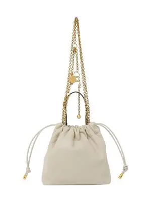 Chloé Icons Mini Leather Bucket Bag - Beige