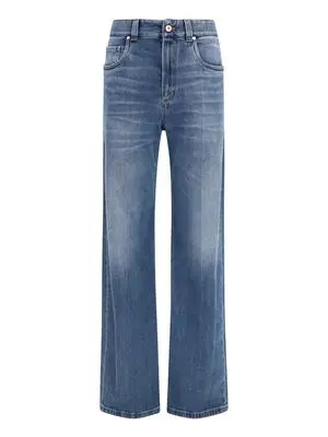 Brunello Cucinelli Cotton Denim Pants - Blue