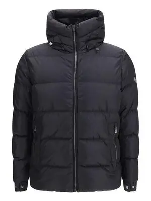 Herno Quilted Hooded Puffer Jacket - Black