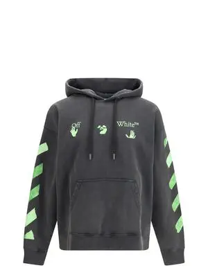 Off-White Bacco Arrow Skate Hooded Sweatshirt - Gray