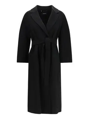 Max Mara Esturia Virgin Wool Coat - Black