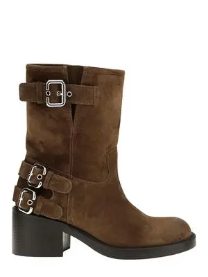 Chloé Dakota Suede Boots - Brown