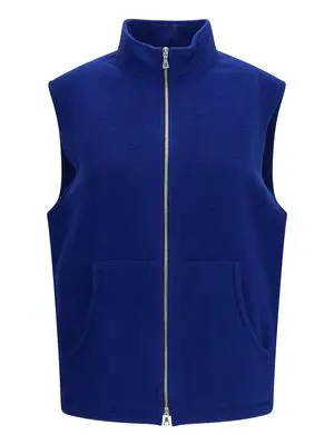 RIER Virgin Wool Vest - Blue