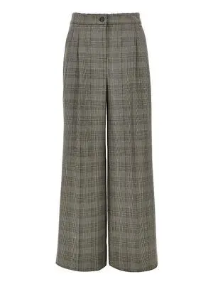 PINKO PINKO Prince Of Wales Wide-Leg Trousers