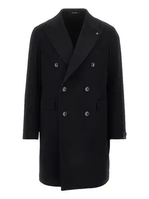 TAGLIATORE TAGLIATORE Double-Breasted Wool And Cashmere Coat