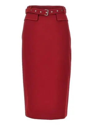 PINKO PINKO Viscose-Blend Crêpe Skirt