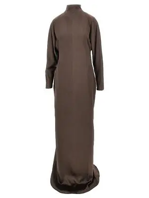 Max Mara Silk Long Dress - Brown