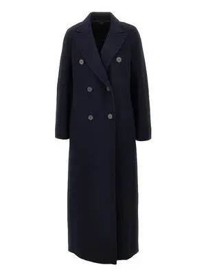 MAX MARA Cashmere Double-Breasted Long Coat