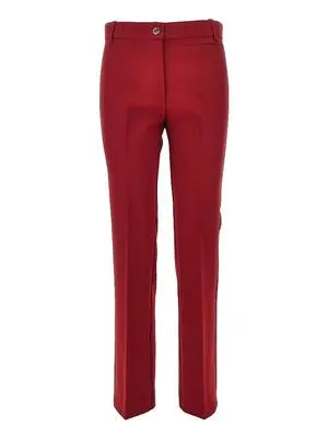 Pinko Viscose-blend Crêpe Flare Pants - Red