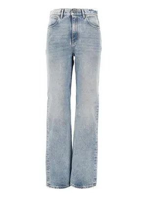 GOLDEN GOOSE Norma Straight Leg Jeans - Blue