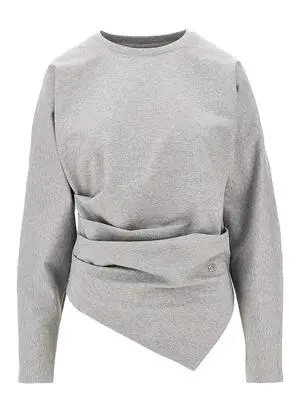 GANNI GANNI Draped Stretch Jersey T-Shirt