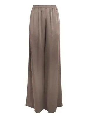 Fabiana Filippi Elasticated-waistband Flared Trousers - Brown