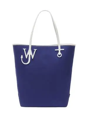 J.W.ANDERSON Jw Anderson Jw Tall Anchor Logo Plaque Tote Bag - Blue