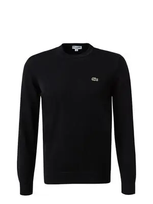 Lacoste Embroidered Logo Crewneck Sweatshirt - Black