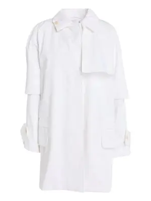 Max Mara Solid Color Trench Coat - White