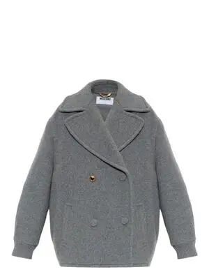 Moschino Long-sleeved Coat - Grey