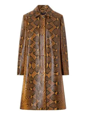 Proenza Schouler Snake-effect Leather Coat - No