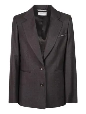 Peserico Single-breasted Tailored Blazer - Black