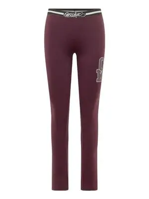 Off-White Logo Waistband Leggings - Red