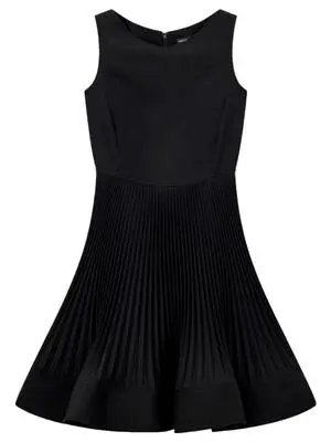 Emporio Armani Sleeveless Flared Dress - Black