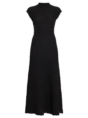 Philosophy Di Lorenzo Serafini Jacquard Turtleneck Dress - Black