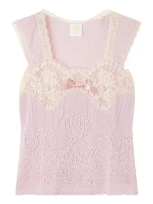 Anna Sui Lingerie Knitted Top - No