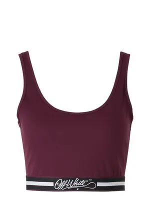 Off-White Logo Band Sleeveless Top - No