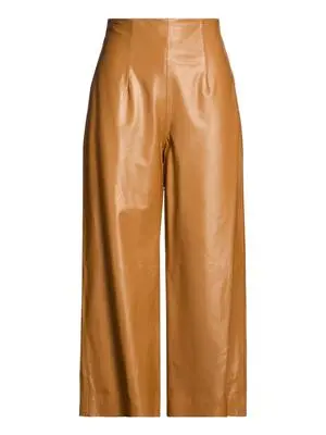 Marni Solid Colour Wide-leg Trousers - Camel