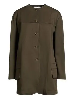 Max Mara Solid Colour Twill Jacket - Green