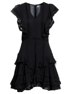 Isabel Marant Étoile Jacquard Tiered Mini Dress - Black
