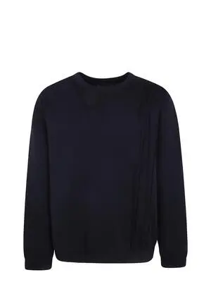 Emporio Armani Long-sleeved Crewneck Sweatshirt - Black