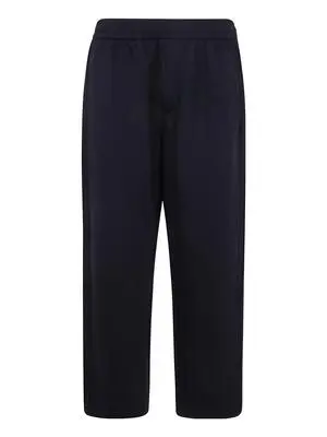 Emporio Armani Elasticated-waistband Trousers - Black