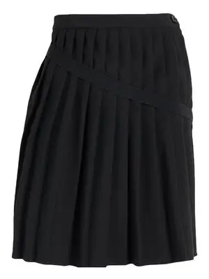 MAISON MARGIELA Stretch Twill Pleated Skirt - Black