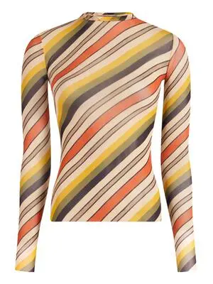 JEAN PAUL GAULTIER Striped Long-sleeved Top - No