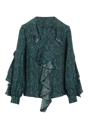 GIANLUCA CAPANNOLO Irregular Pattern Shirt - Black