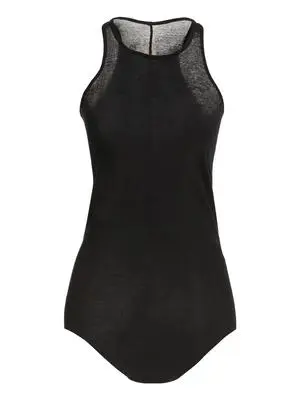Rick Owens Sleeveless Jersey Top - Black