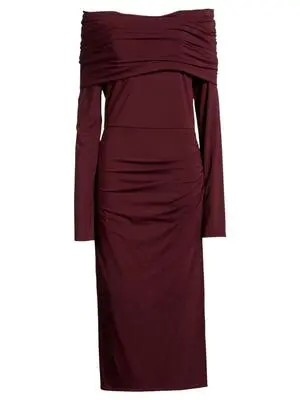 Max Mara Bodycon Midi Dress - Brown