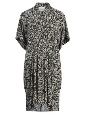 Isabel Marant Étoile Two-tone Crepe Shirt Dress - Black