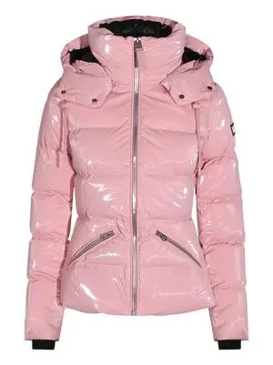 Mackage Madalyn Glossy Hooded Down Jacket - Pink