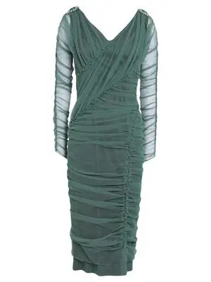 DOLCE & GABBANA Dolce & Gabbana Embellished Tulle Fitted Dress