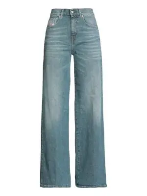 DIESEL® 1978 D-akemi Wide-leg Denim Trousers - Blue