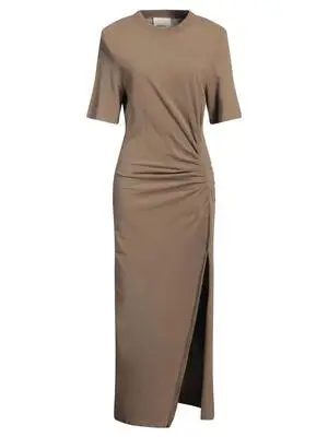 Isabel Marant Étoile Solid Color T-shirt Dress - Khaki