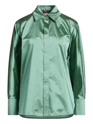 Max Mara Max Mara Satin Long-Sleeve Shirt Green