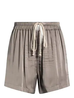 Rick Owens Rick Owens Solid Color Satin Shorts Nude