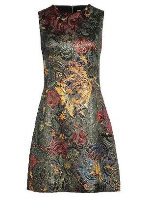 Dolce & Gabbana Sleeveless Printed Dress - Green